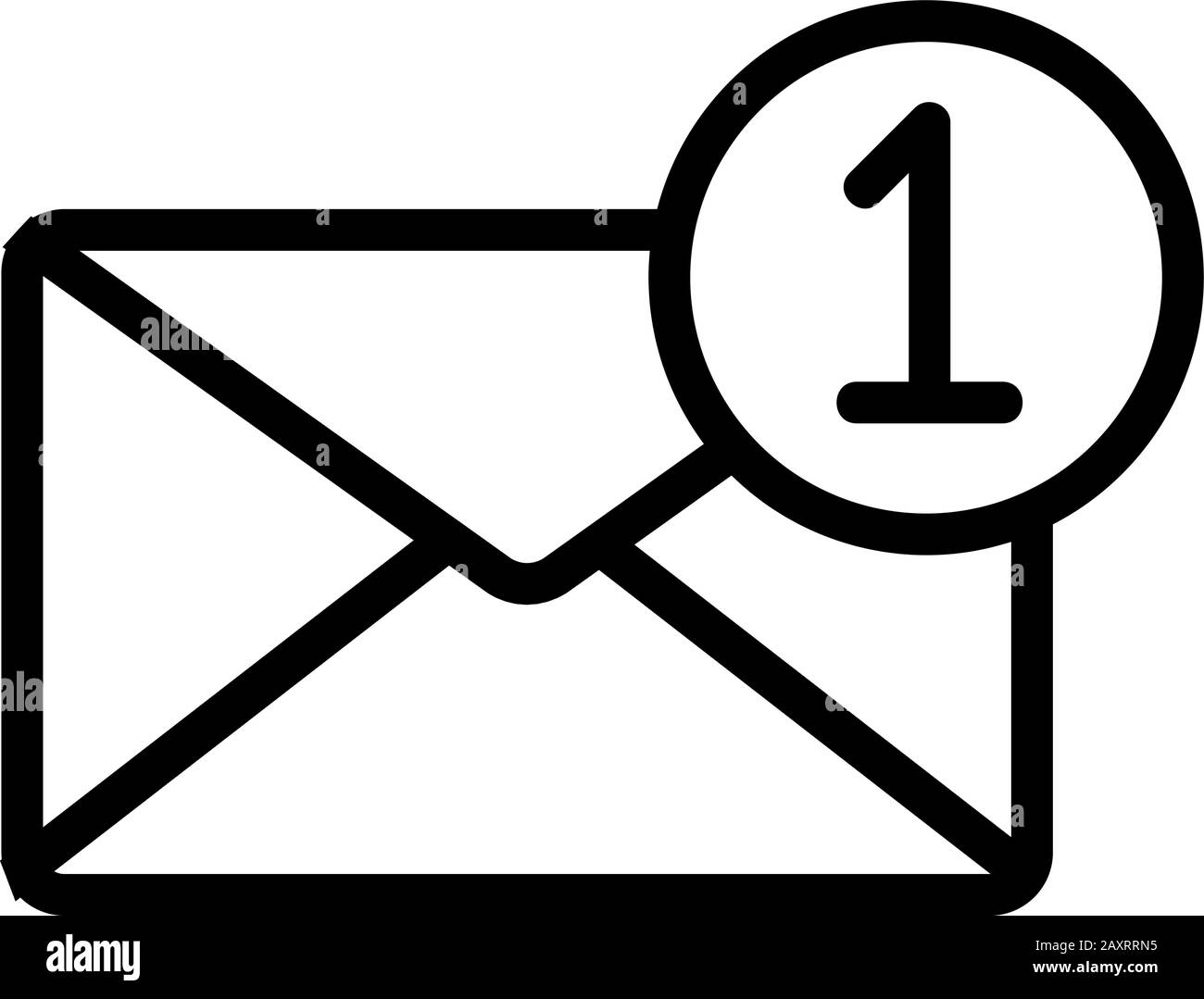 Notice event icon vector. Isolated contour symbol illustration Stock ...