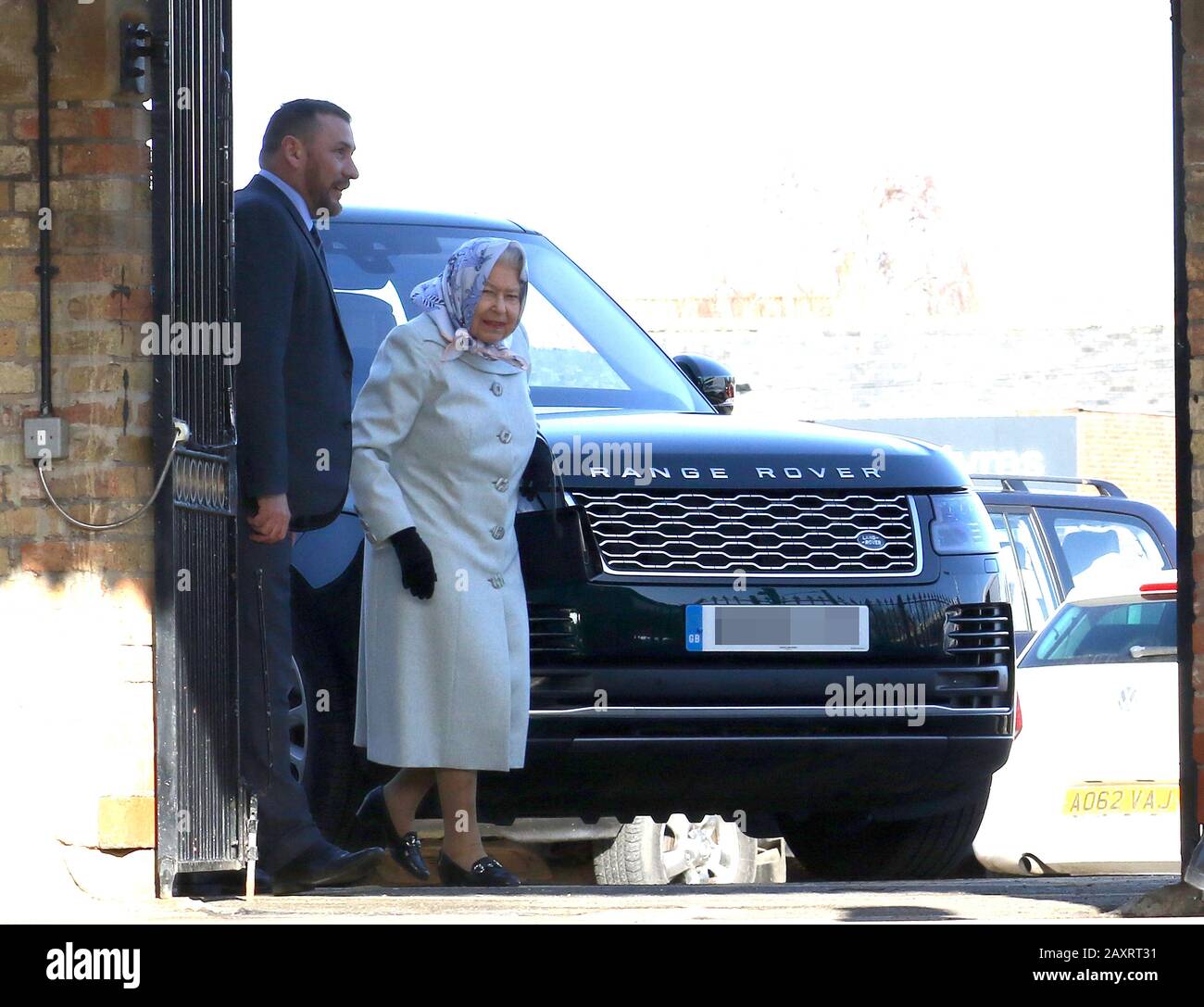 Kings Lynn, UK. 11th Feb, 2020. Queen Elizabeth II arrives at Kings ...