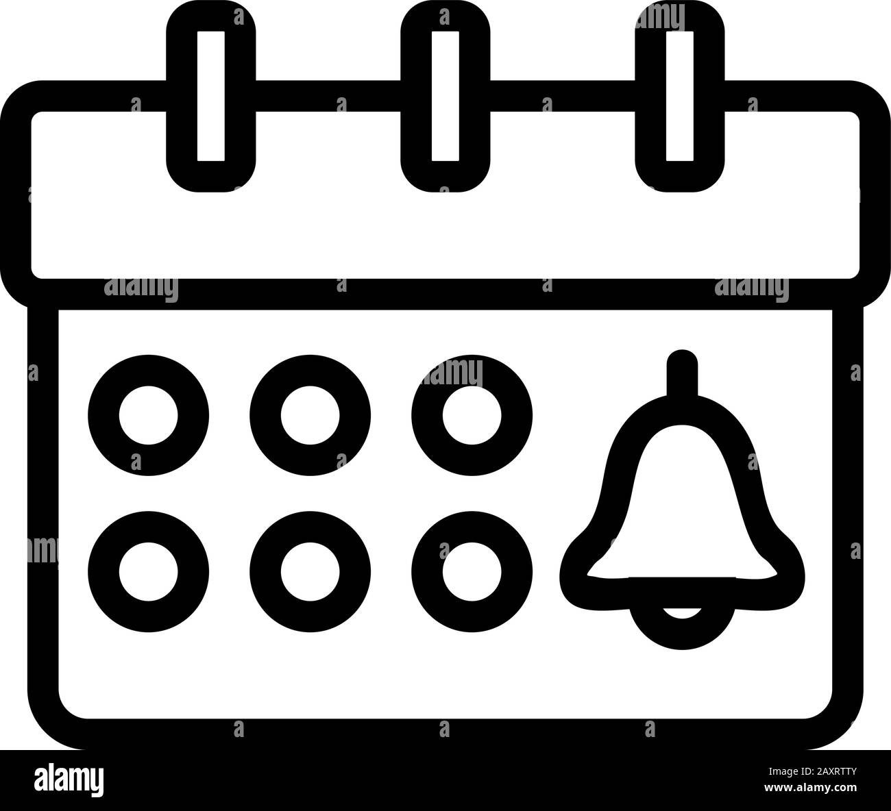 Notice event icon vector. Isolated contour symbol illustration Stock ...