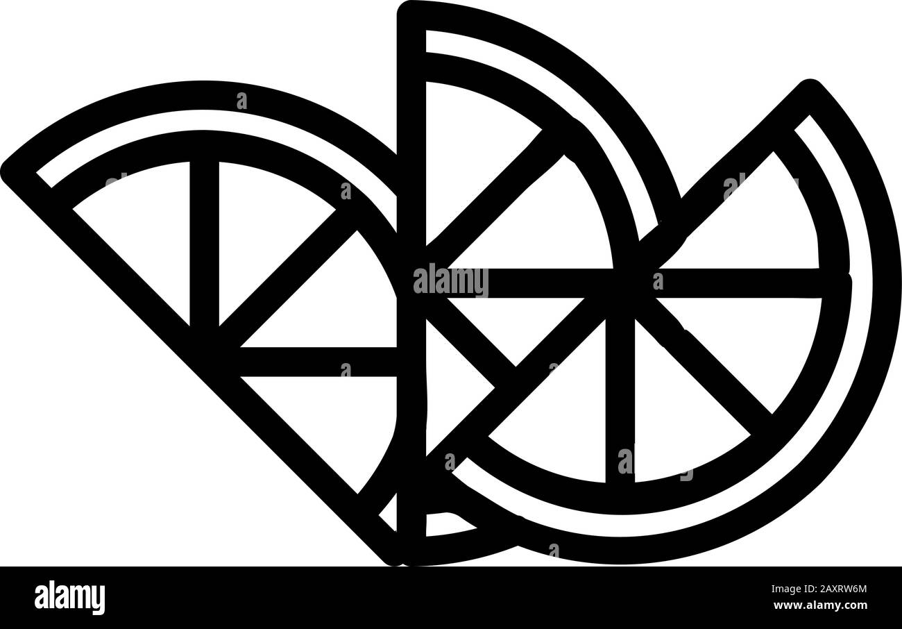 Lime icon vector. Isolated contour symbol illustration Stock Vector ...