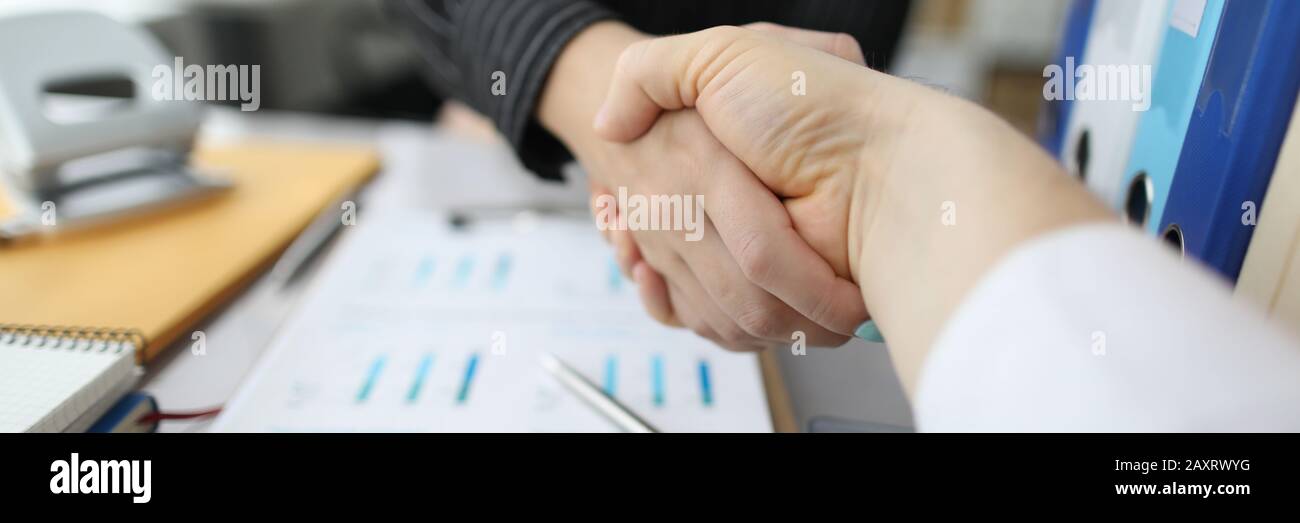 Successful transaction for company Stock Photo - Alamy