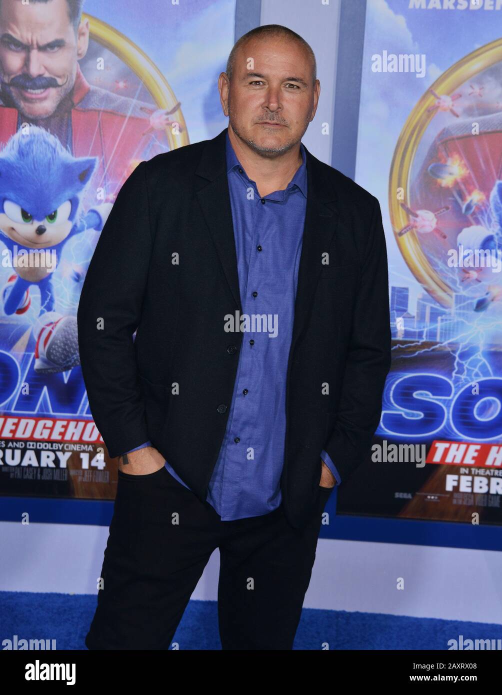 Los Angeles, USA. 12th Feb, 2020. Tim Miller attends a "Sonic The ...