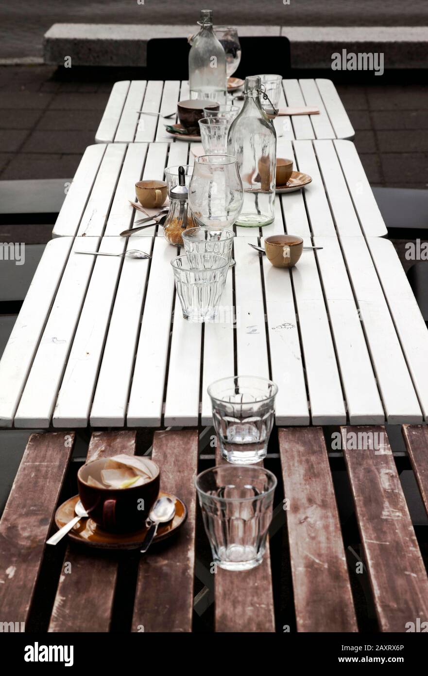 Table, Dishes, City, Iceland, Reykjavik Stock Photo - Alamy