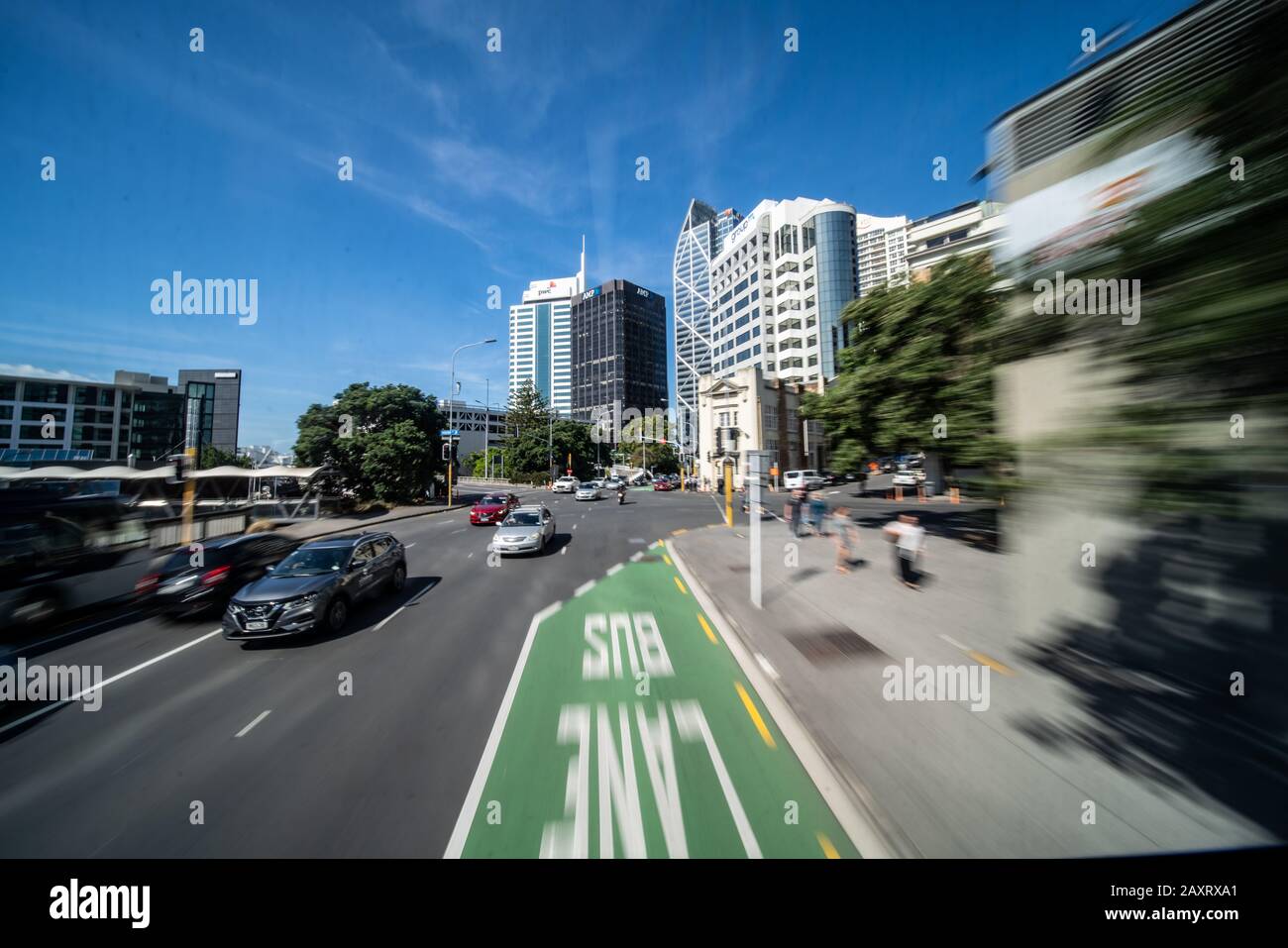 Pedestrians traffic on upper hi-res stock photography and images - Alamy