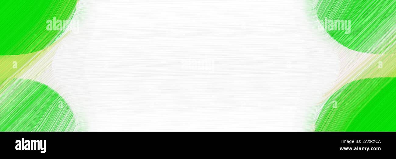 colorful header with linen, lime green and white smoke colors. fluid ...