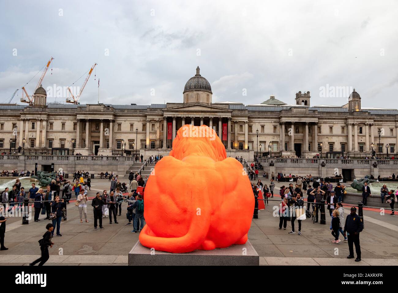 London, UK - September 20 2018: Art installation called 'Please feed ...