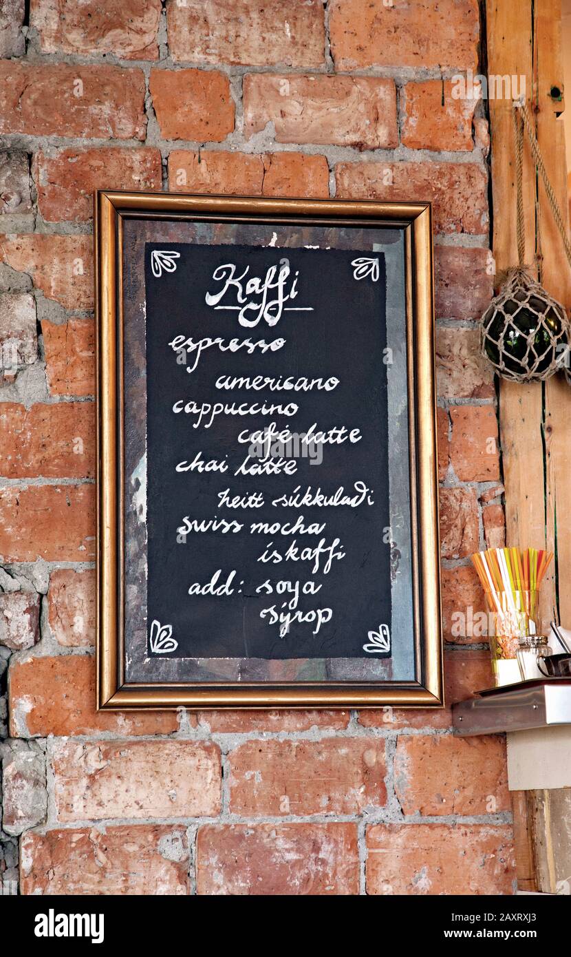 Cafe, City, Iceland, Reykjavik Stock Photo - Alamy