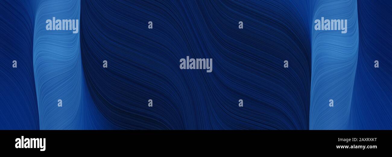 artistic horizontal header with very dark blue, steel blue and midnight ...