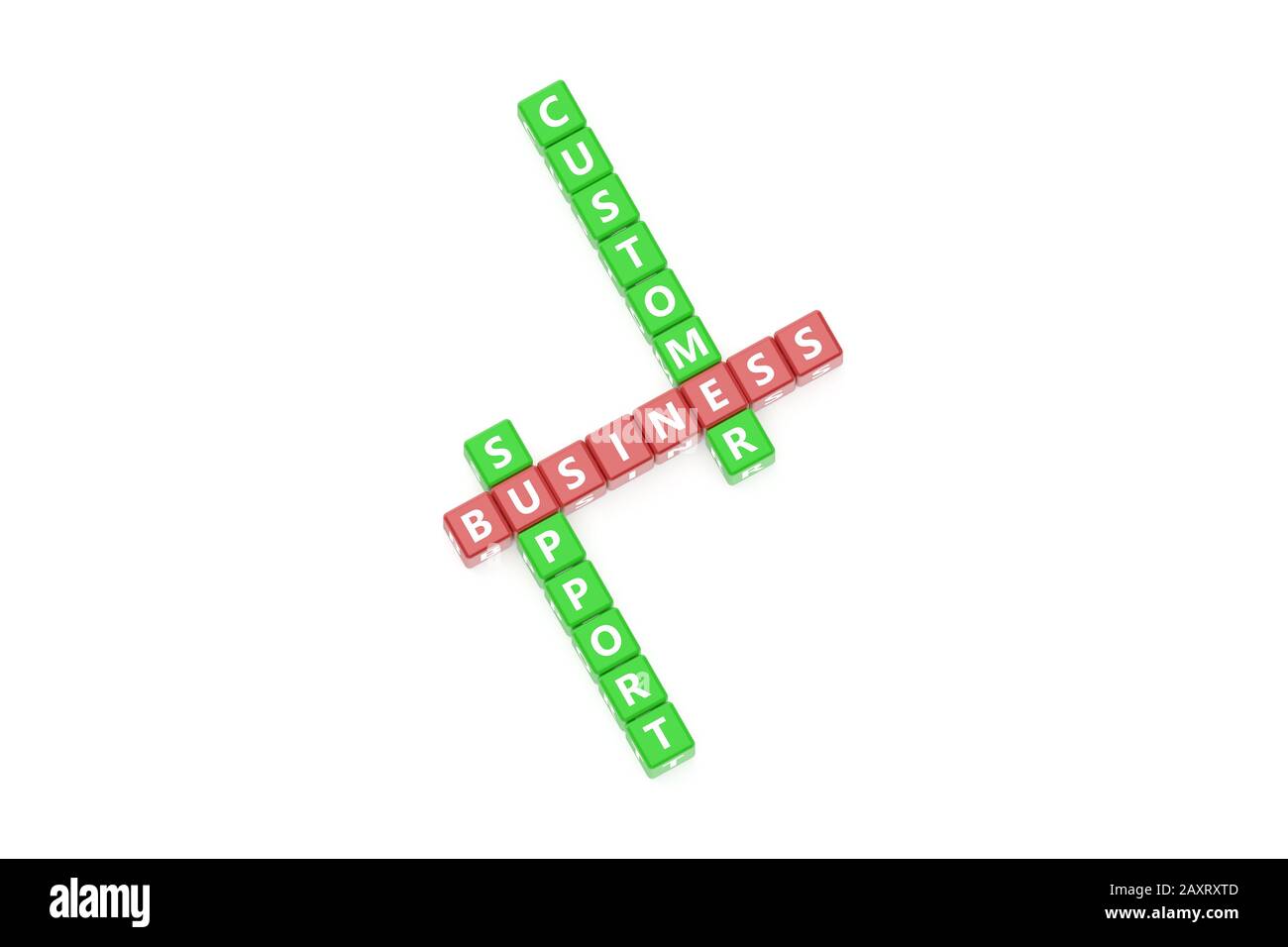 3d rendering, crossword with letters of Business text words concept on ...