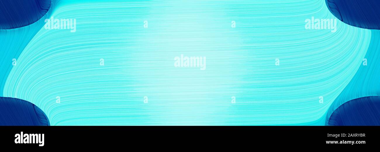 artistic header with aqua marine, midnight blue and bright turquoise ...