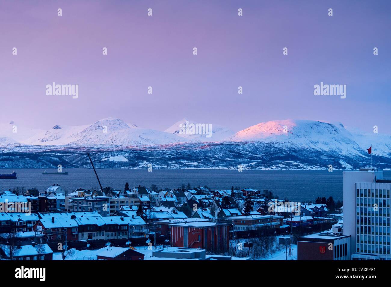 Norway, Narvik, evening light Stock Photo - Alamy