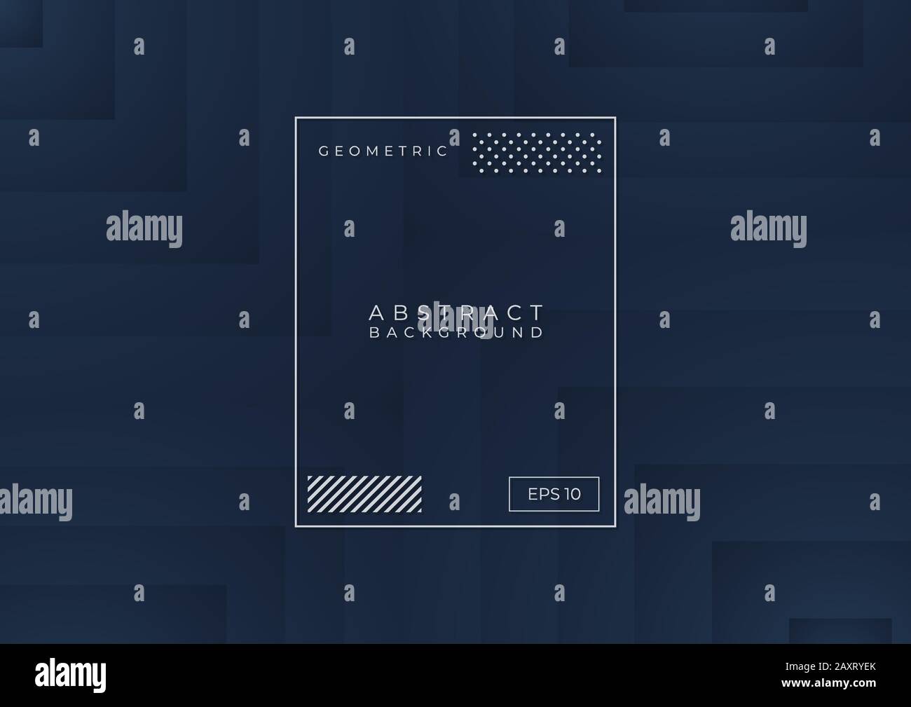 Abstract geometric design square wave pattern background frame space ...