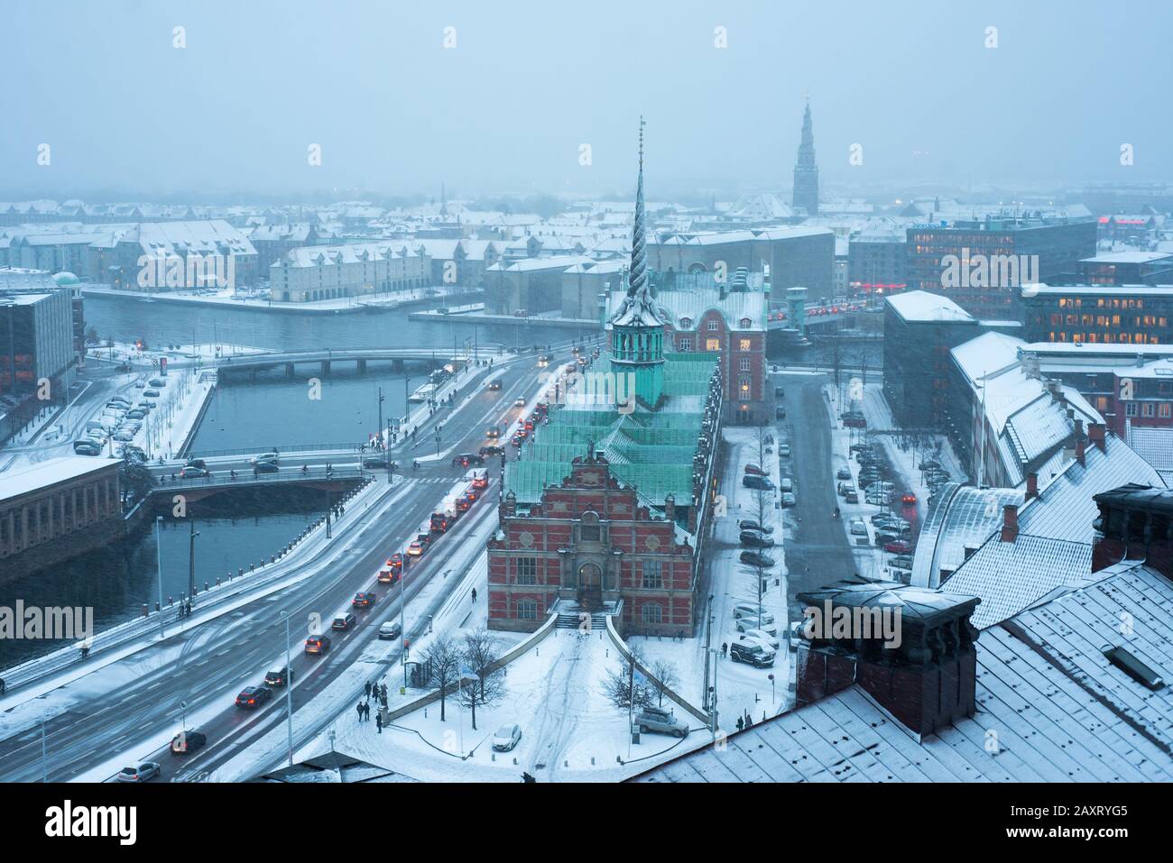 Christiansborg Palace in central Copenhagen, home to the Danish Prime ...