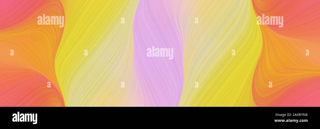 artistic header with pastel orange, pastel red and thistle colors ...