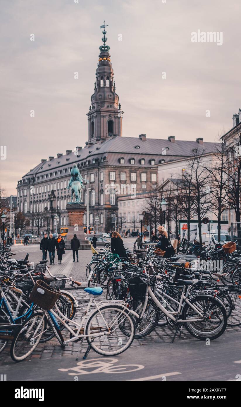 Christiansborg Palace in central Copenhagen, home to the Danish Prime ...