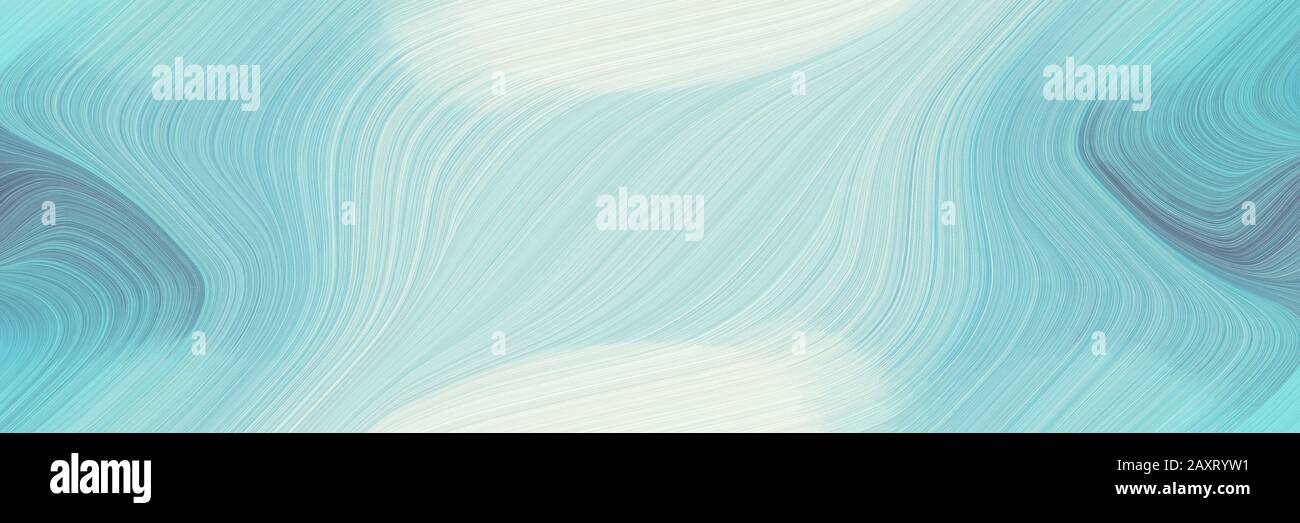 surreal banner design with light blue, beige and cadet blue colors ...