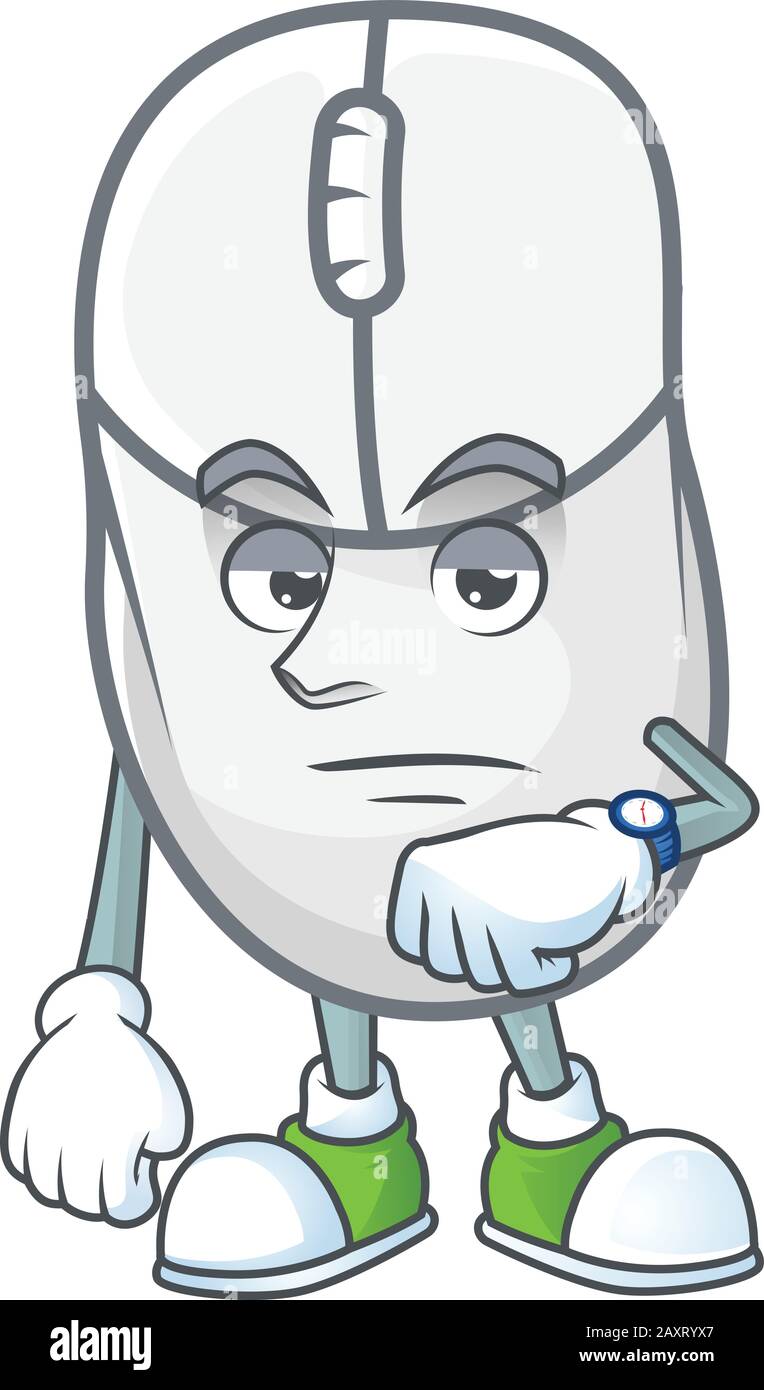 A picture of white mouse on a waiting gesture Stock Vector Image & Art ...