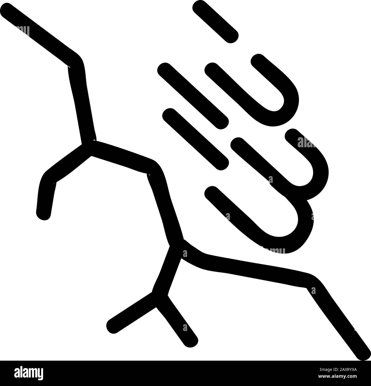 landslide Icon vector. Isolated contour symbol illustration Stock ...