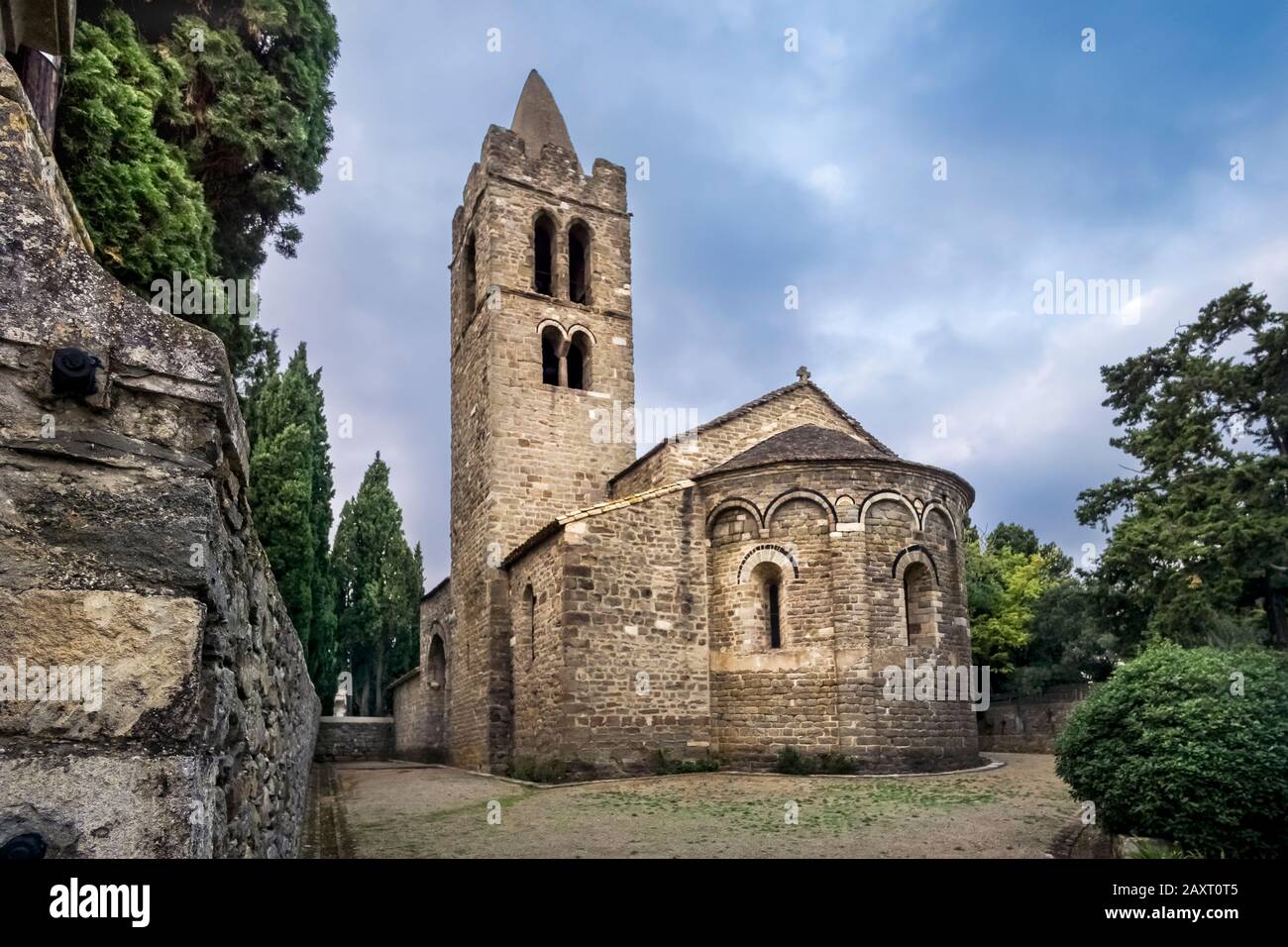 The parish church of Saint Saturnin in the Lombard style is a ...