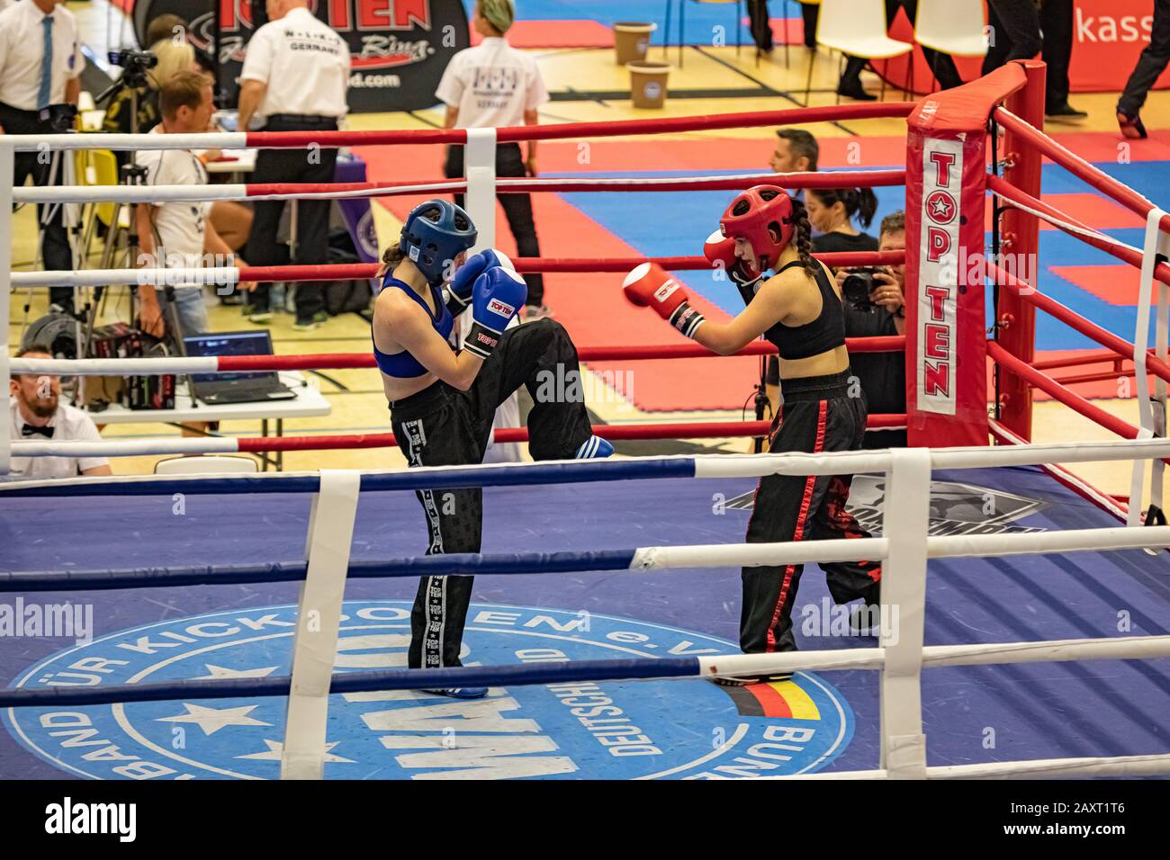 Female boxing knockout punch hi-res stock photography and images - Alamy