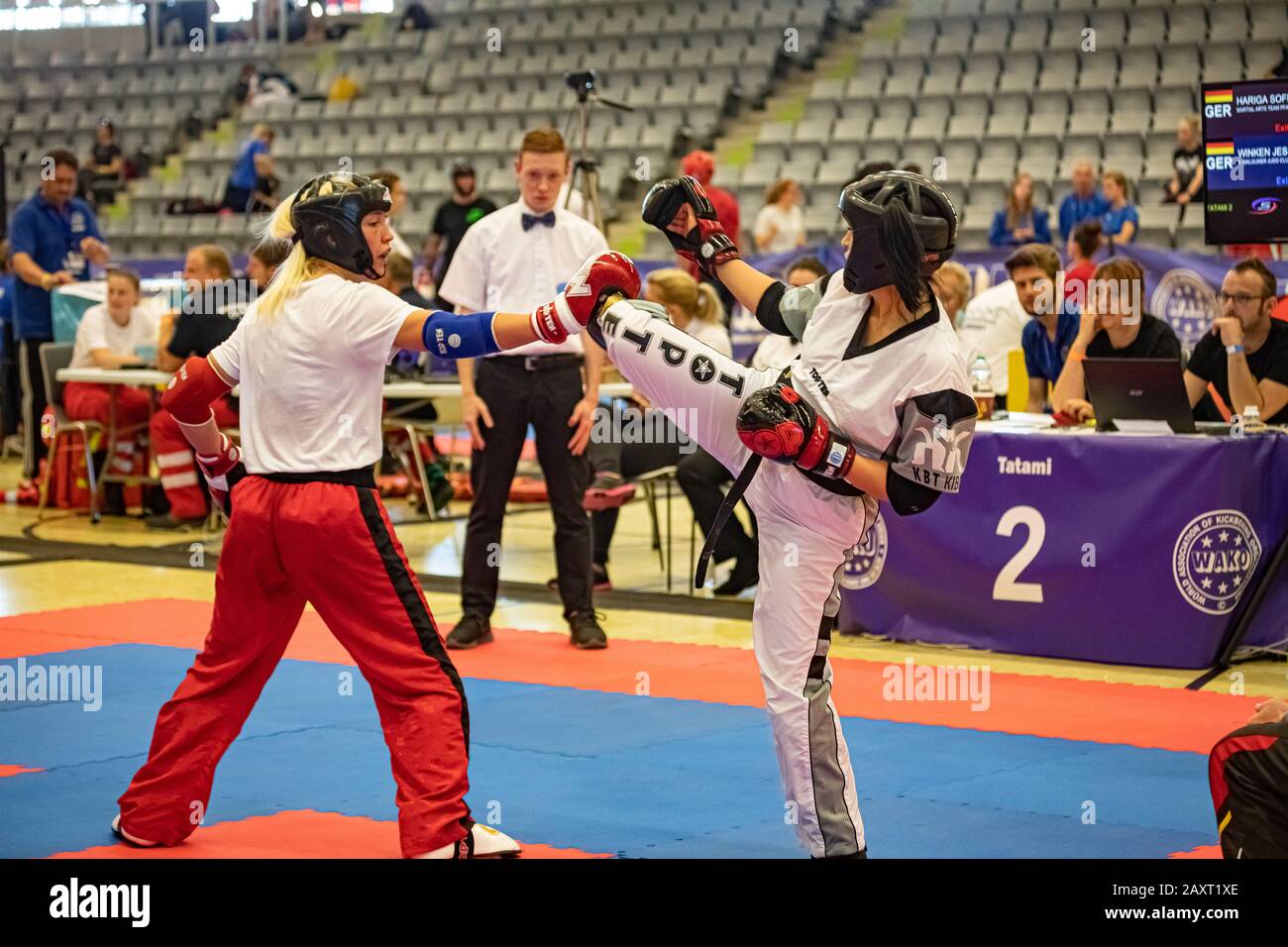 Female boxing knockout punch hi-res stock photography and images - Alamy