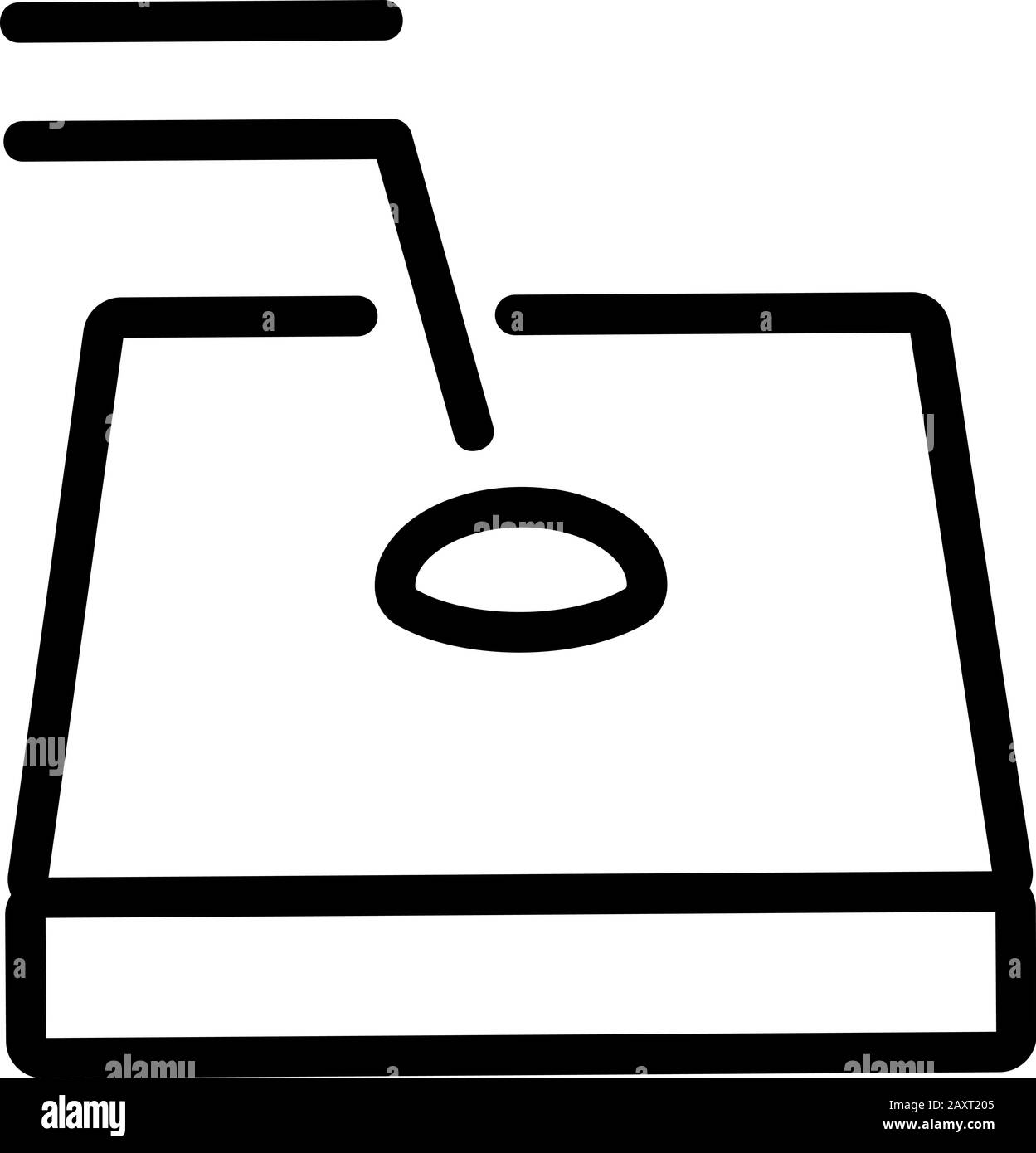 blood cell analysis icon vector. Isolated contour symbol illustration ...