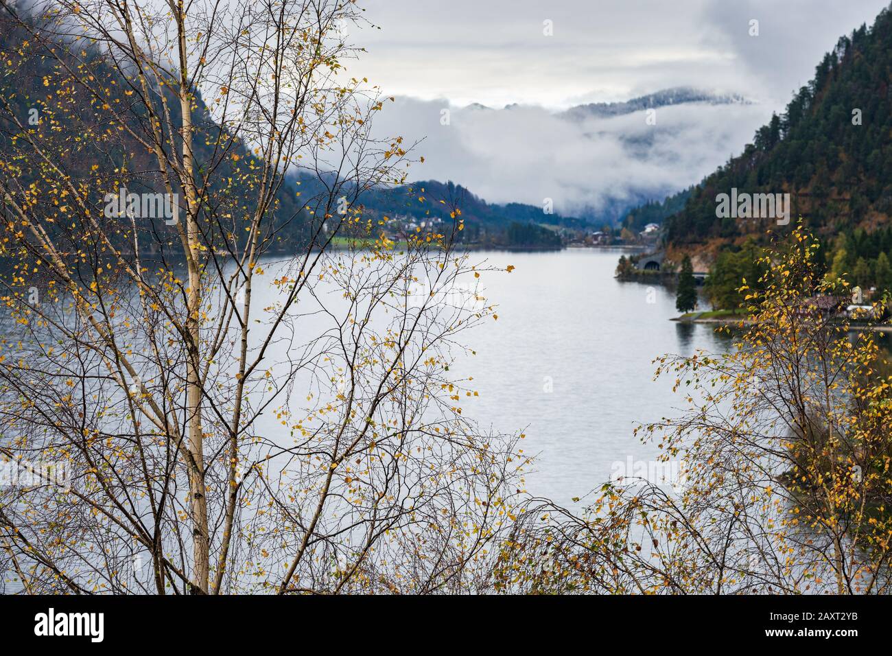 Mountain alpine autumn lake Achensee, Alps, Tirol, Austria. Picturesque ...
