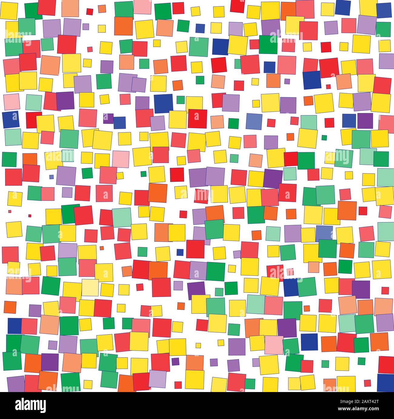 Multicolored squares on a white background Stock Vector Image & Art - Alamy