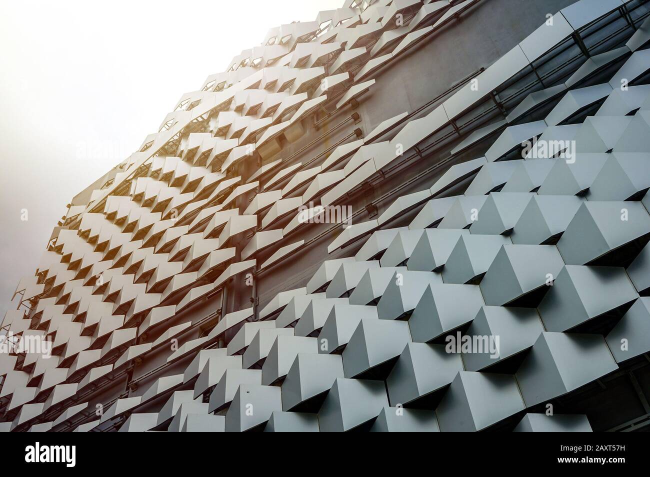 3D illustration or 3d rendering Aluminium Composite Material gray color ...