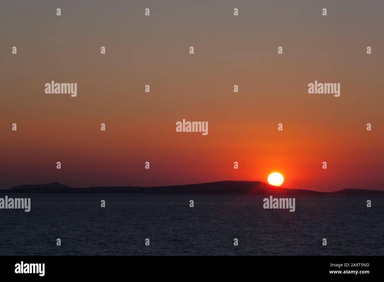 Summer sunset in the Naxos island in Greece Stock Photo - Alamy