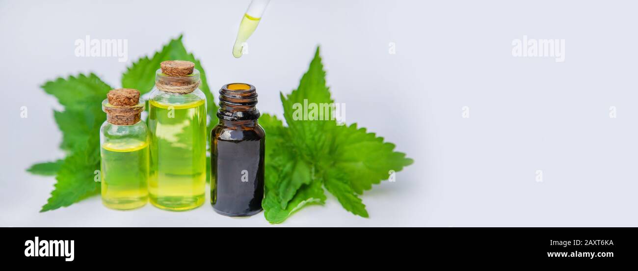 Nettle extract in bottle hi-res stock photography and images - Alamy