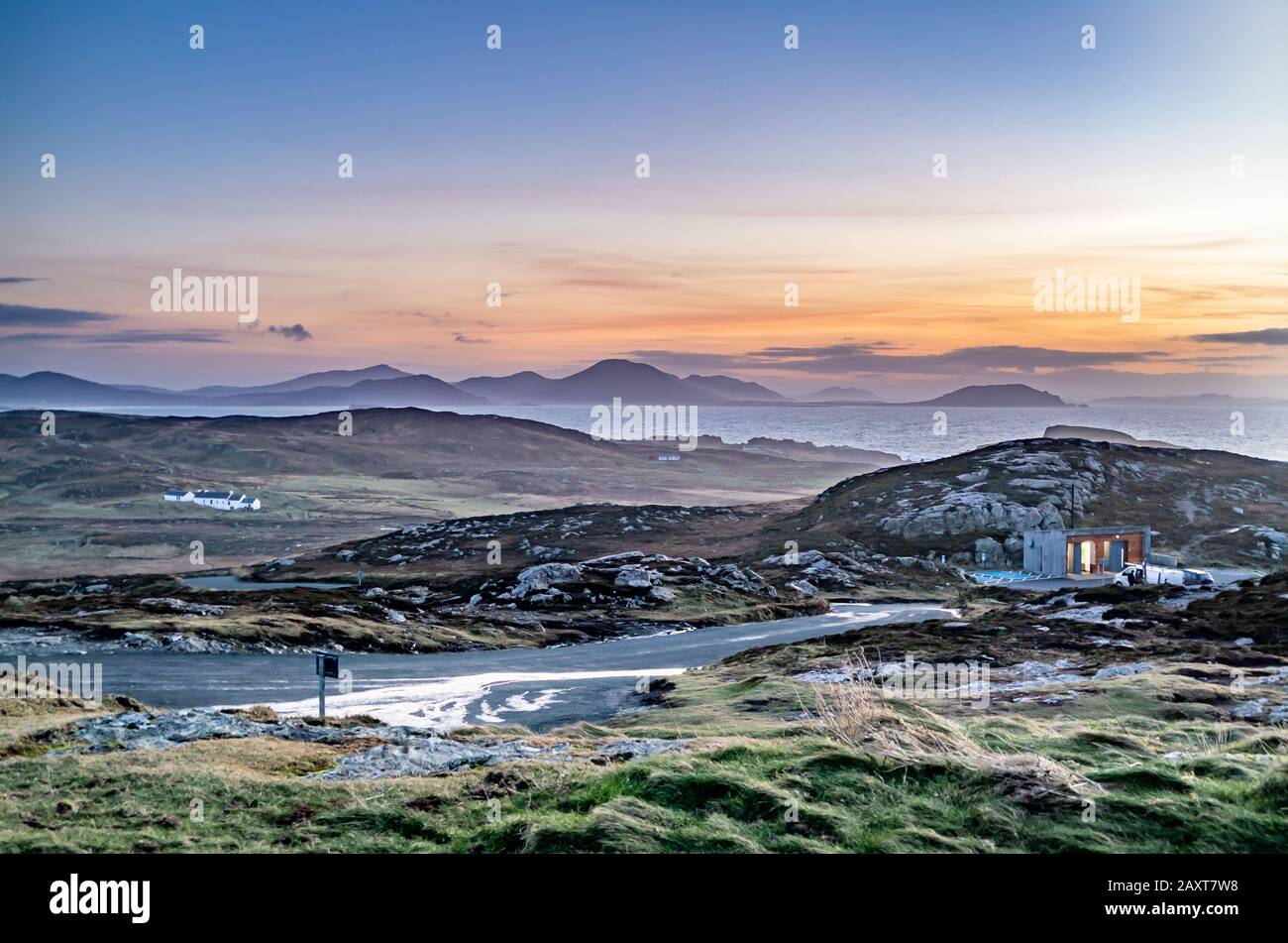 Rugged landscape at Malin Head in County Donegal - Ireland Stock Photo ...