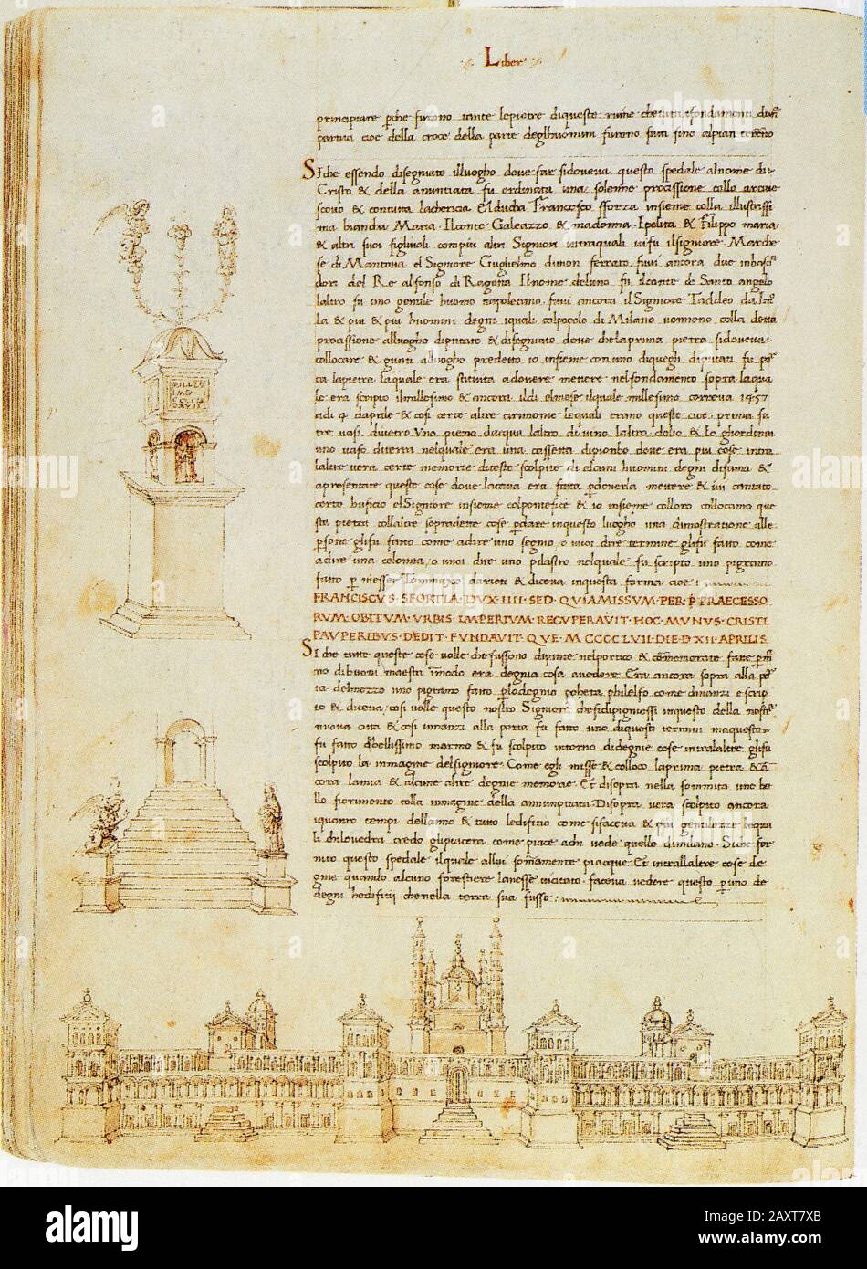 Filarete, Sforzinda Project. Filarete was the planner of a palace for ...