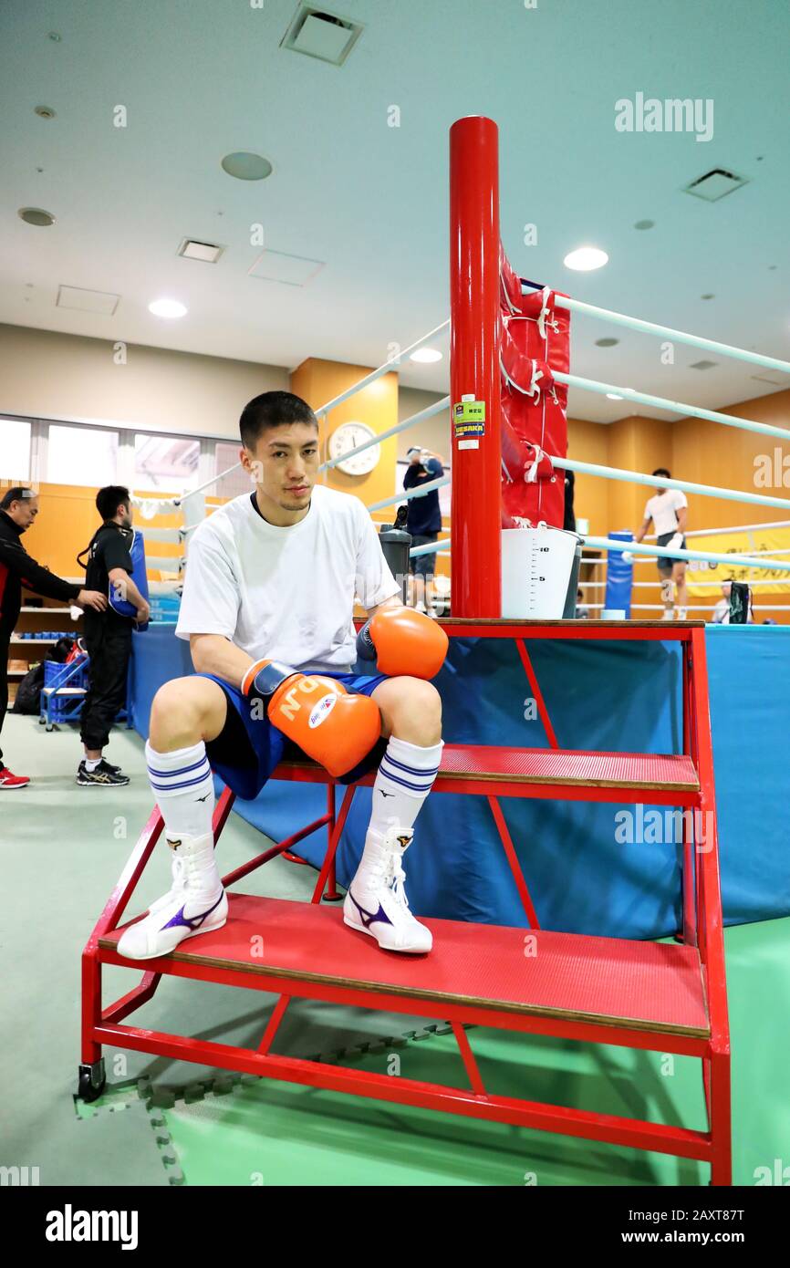 Tokyo, Japan. 13th Feb, 2020. Daisuke Narimatsu (JPN) Boxing : Training ...