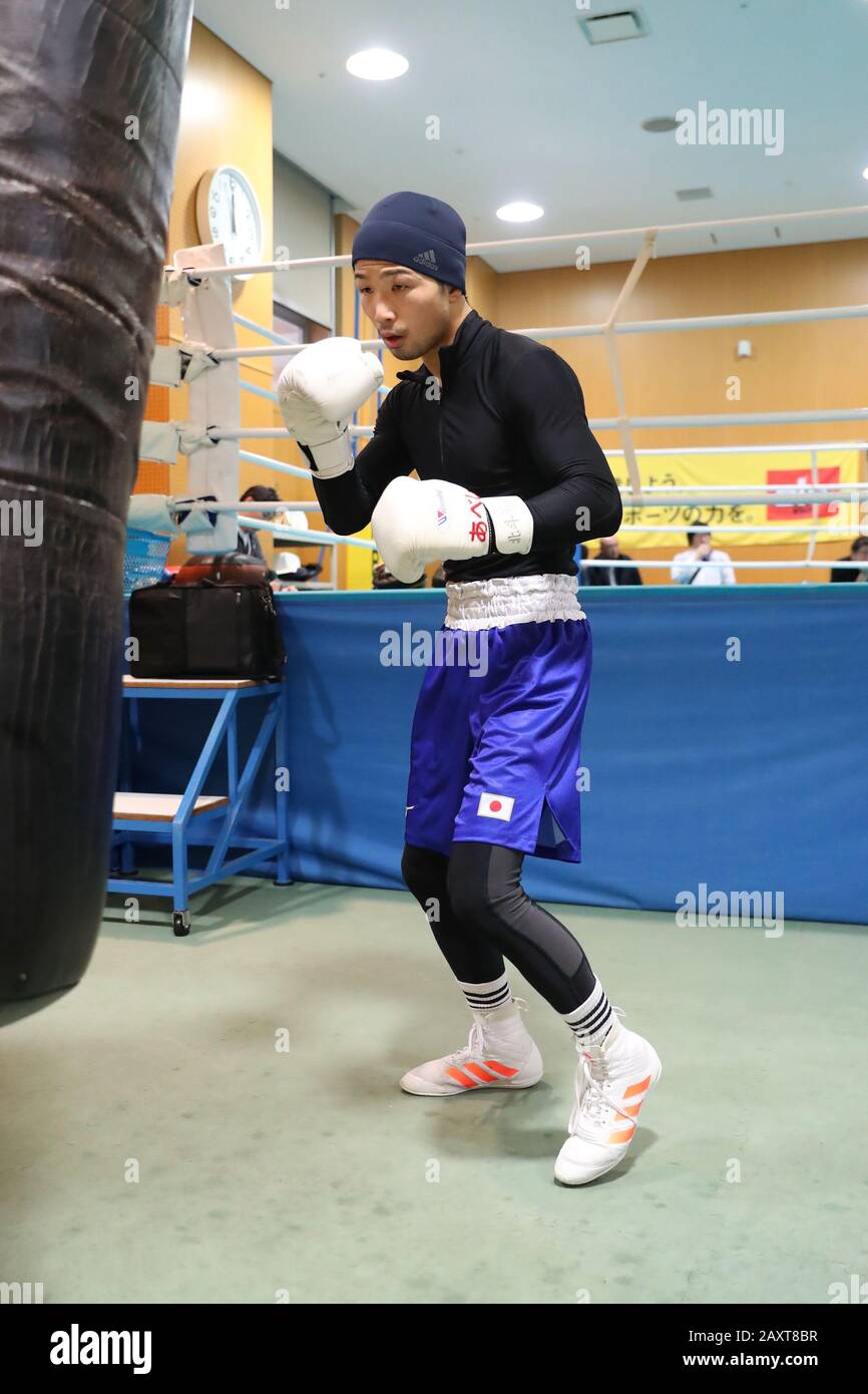 Tokyo, Japan. 13th Feb, 2020. Ryomei Tanaka (JPN) Boxing : Training ...