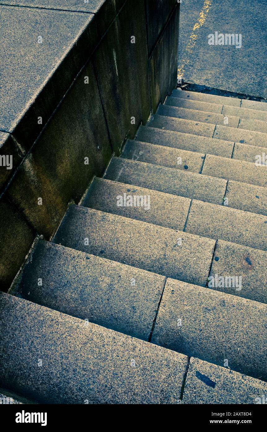 steps of a stone stair view from above Stock Photo - Alamy