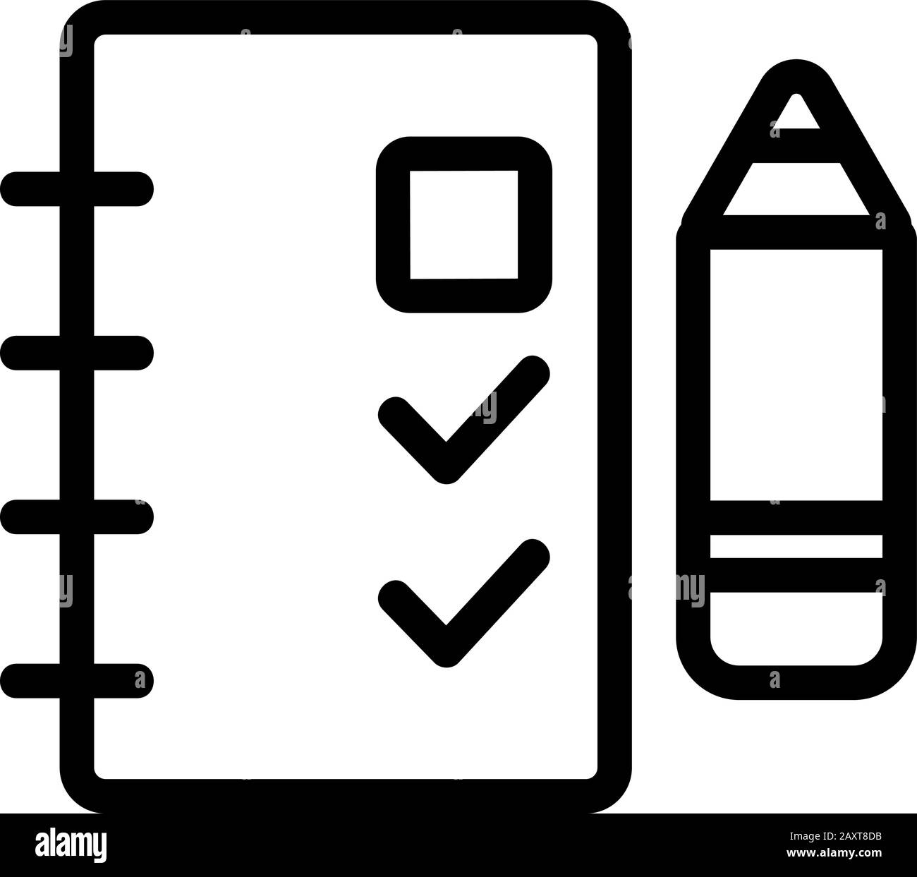 exam academy icon vector. Isolated contour symbol illustration Stock ...