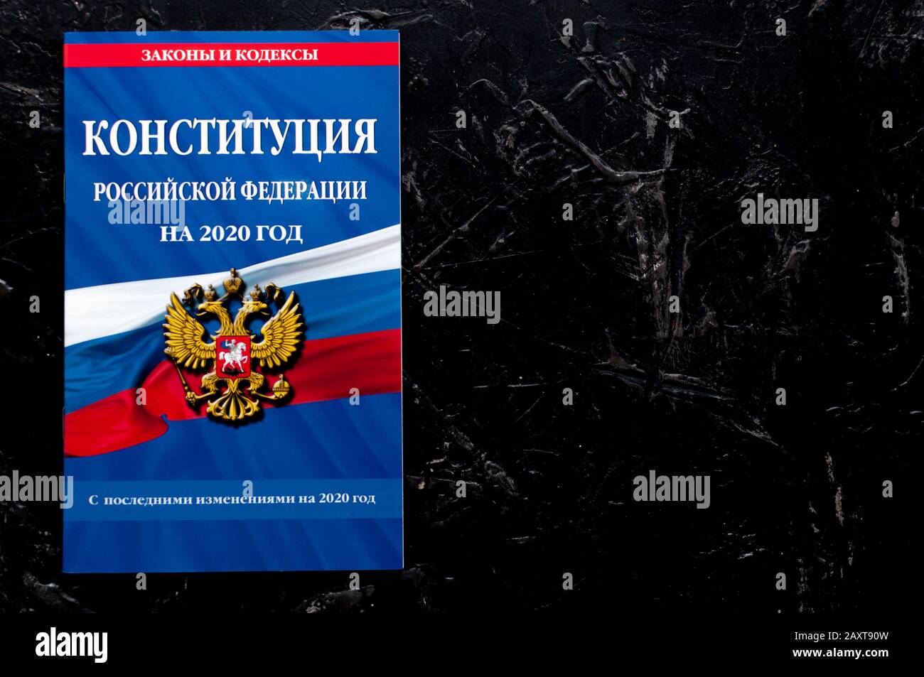 Kazan, Russia-January, 20, 2020.The Constitution is the basic law of ...