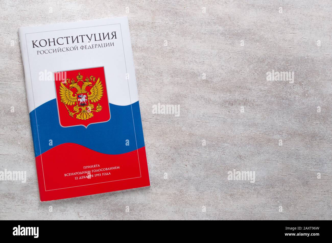 Kazan, Russia-January, 20, 2020.The Constitution is the basic law of ...