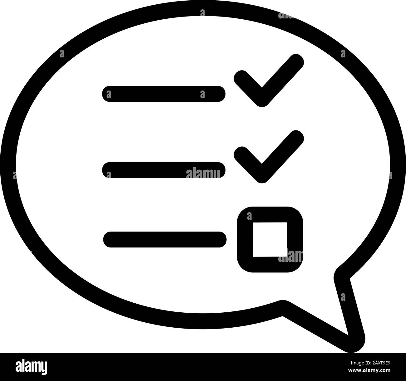 exam testing icon vector. Isolated contour symbol illustration Stock ...