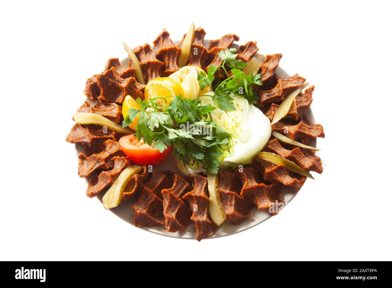 Raw kofta (Cig Kofte) - Turkish Food Stock Photo - Alamy