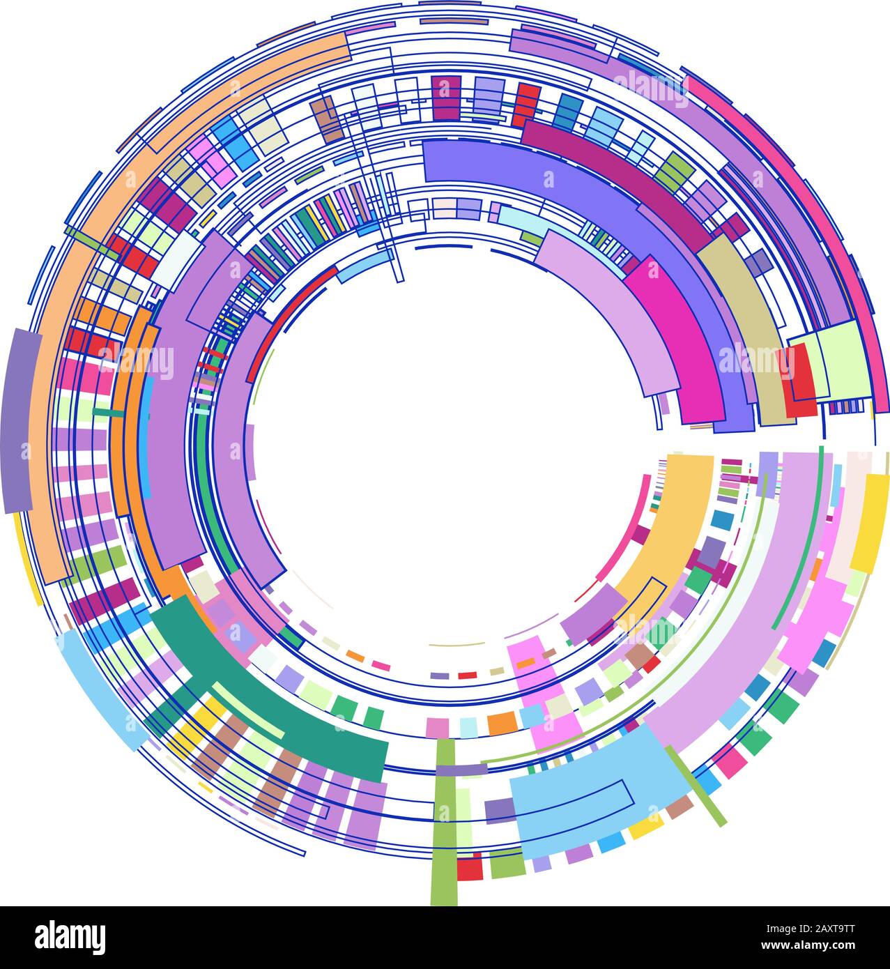 Round disc circle pattern Stock Vector Images - Alamy