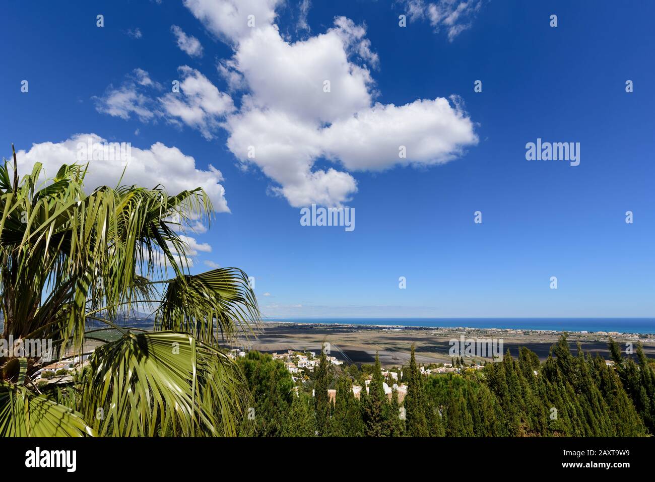 aerial view of the Levantine coast holiday place of many Spanish and ...