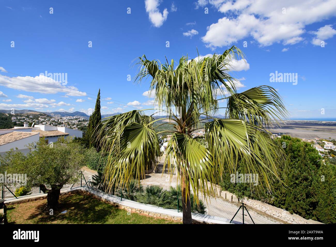 aerial view of the Levantine coast holiday place of many Spanish and ...