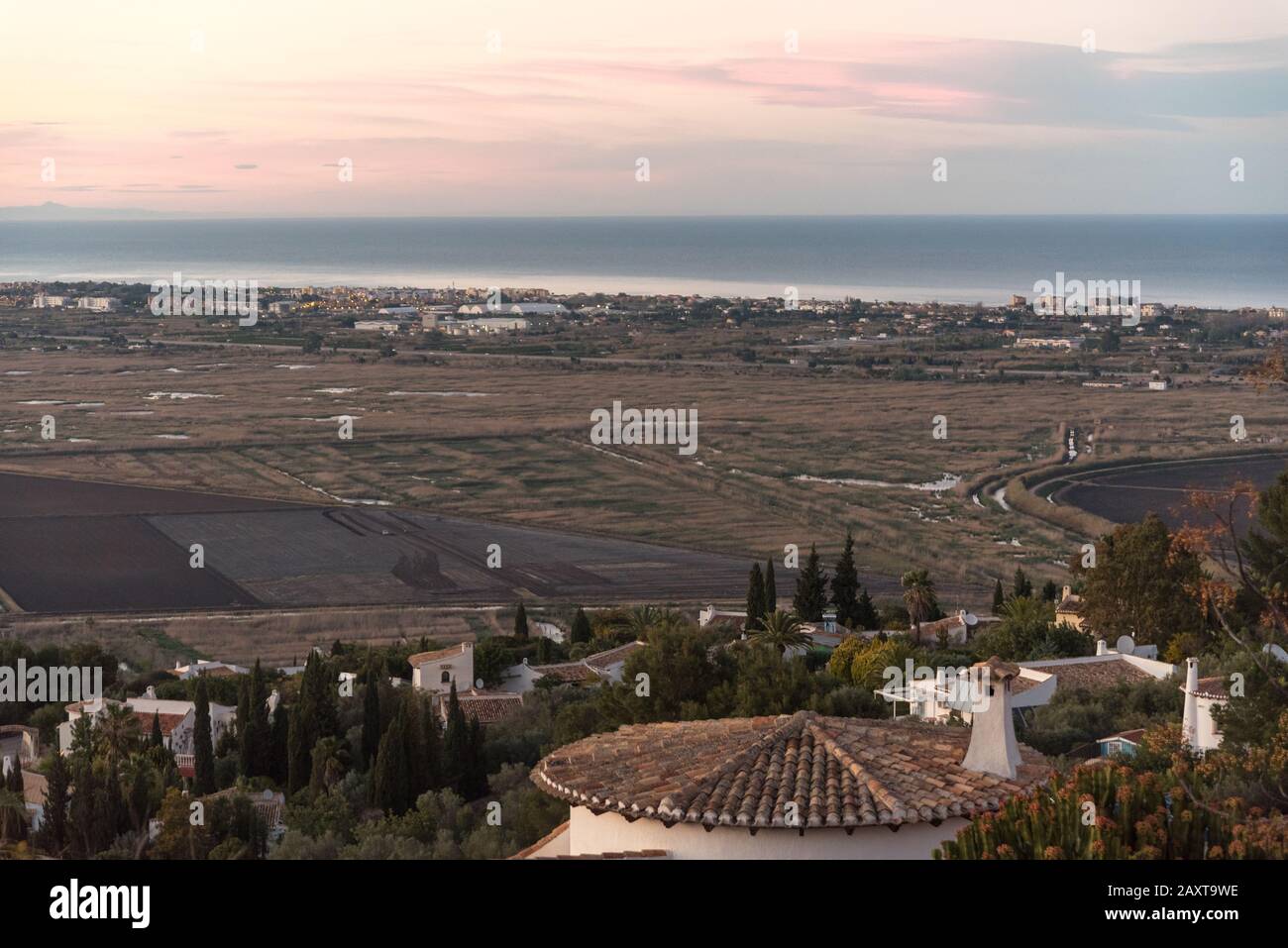 aerial view of the Levantine coast holiday place of many Spanish and ...