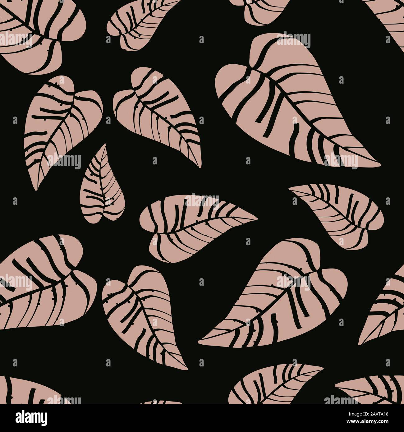 Beige tropical leaves seamless pattern Stock Vector Image & Art - Alamy