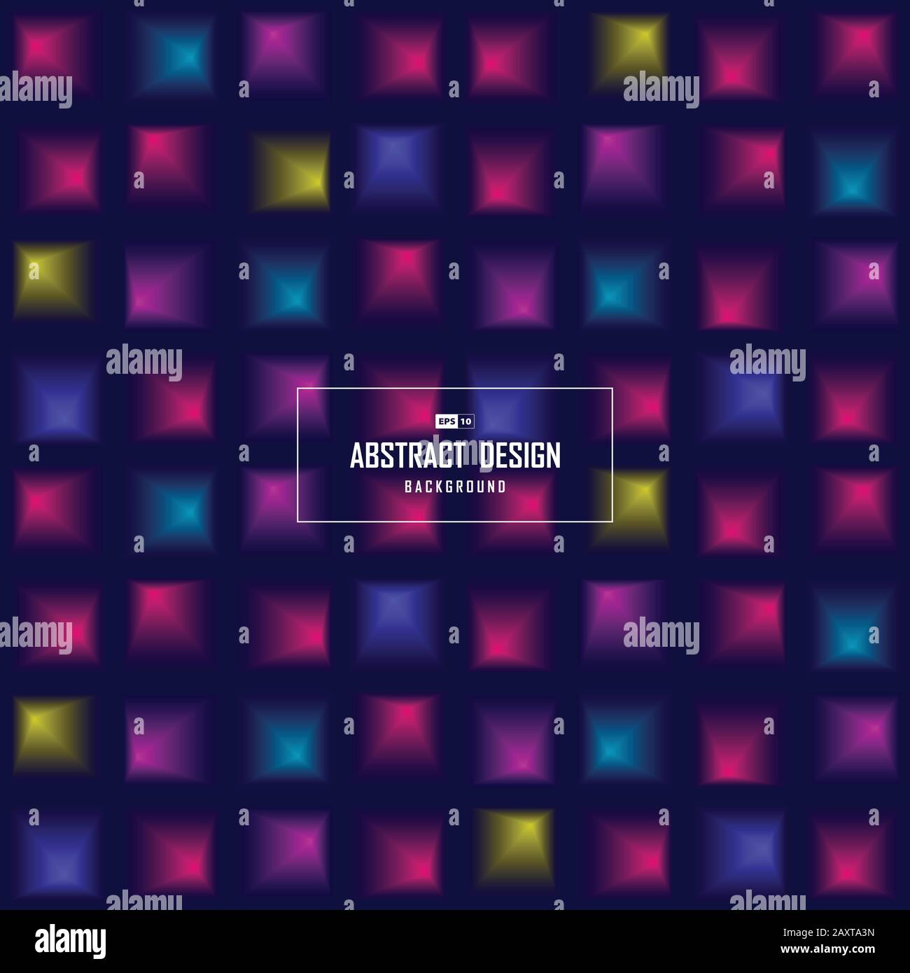 Abstract minimal colorful of science tech square vivid background. Use ...