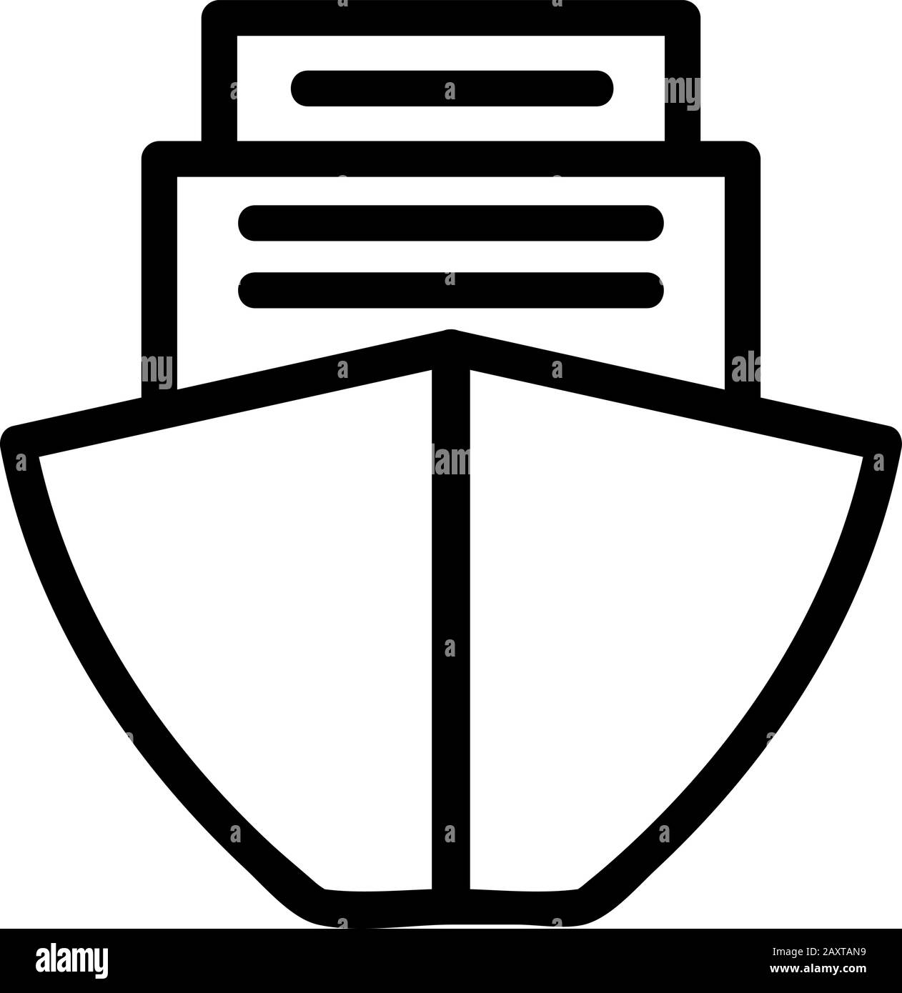 yacht icon vector. Isolated contour symbol illustration Stock Vector ...