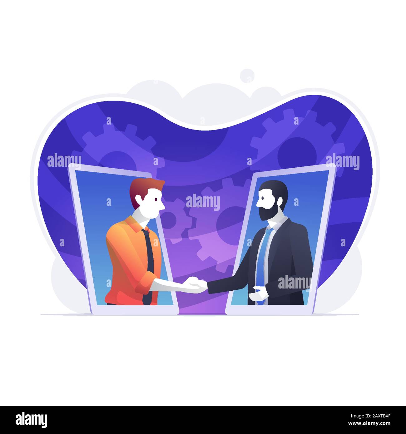 Mobile phone hands man Stock Vector Images - Alamy