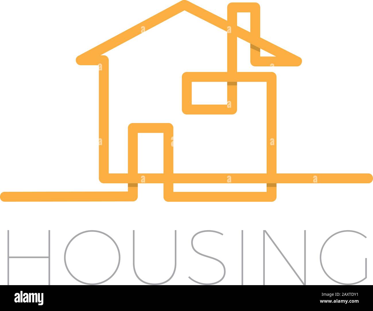 Vector sign house made with strips Stock Vector Image & Art - Alamy